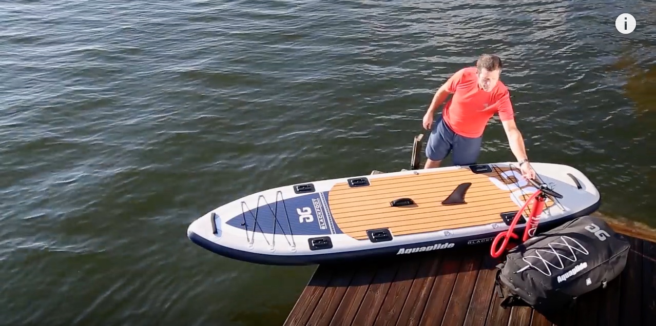 Aguaglide Blackfoot Angler - SUP Fishing Board. - SUP World Mag