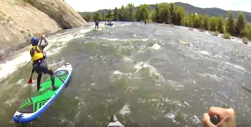 She Walks on Water - Wenatchee River Whitewater Stand up Paddle Board ...