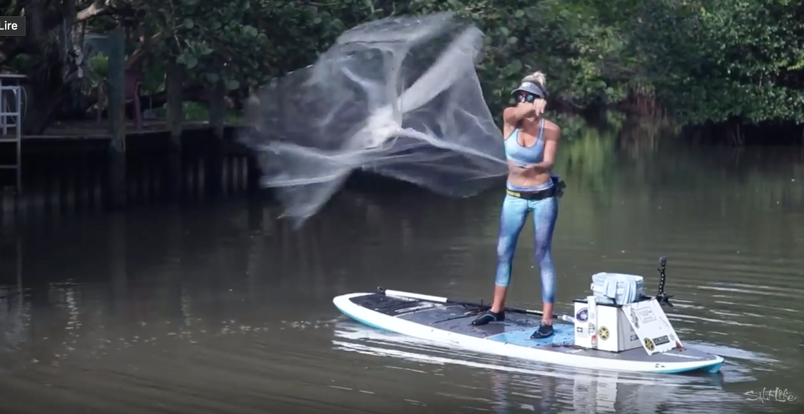 Throwing a SUP Cast Net | Salt Life - SUP World Mag