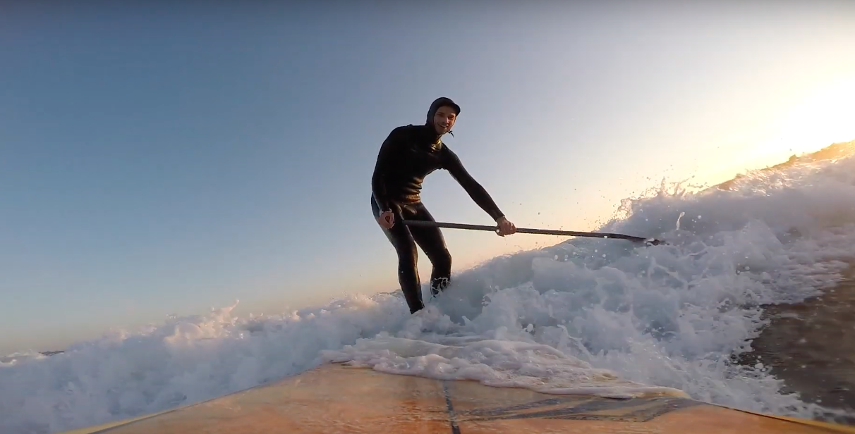 Sunset SUP surfing - SUP World Mag