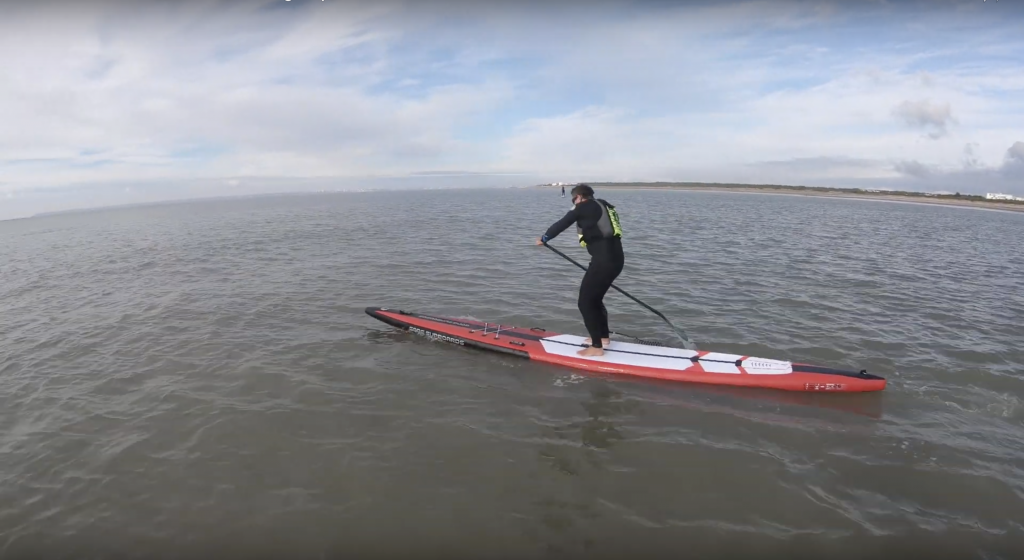 Firsts session with the new Gong Sup Couine Marie Race 18' - SUP World Mag