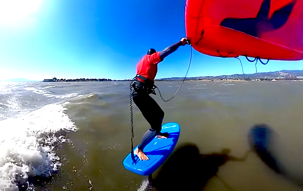 Wing Foiling Downwind Session at Berkeley Point - SUP World Mag